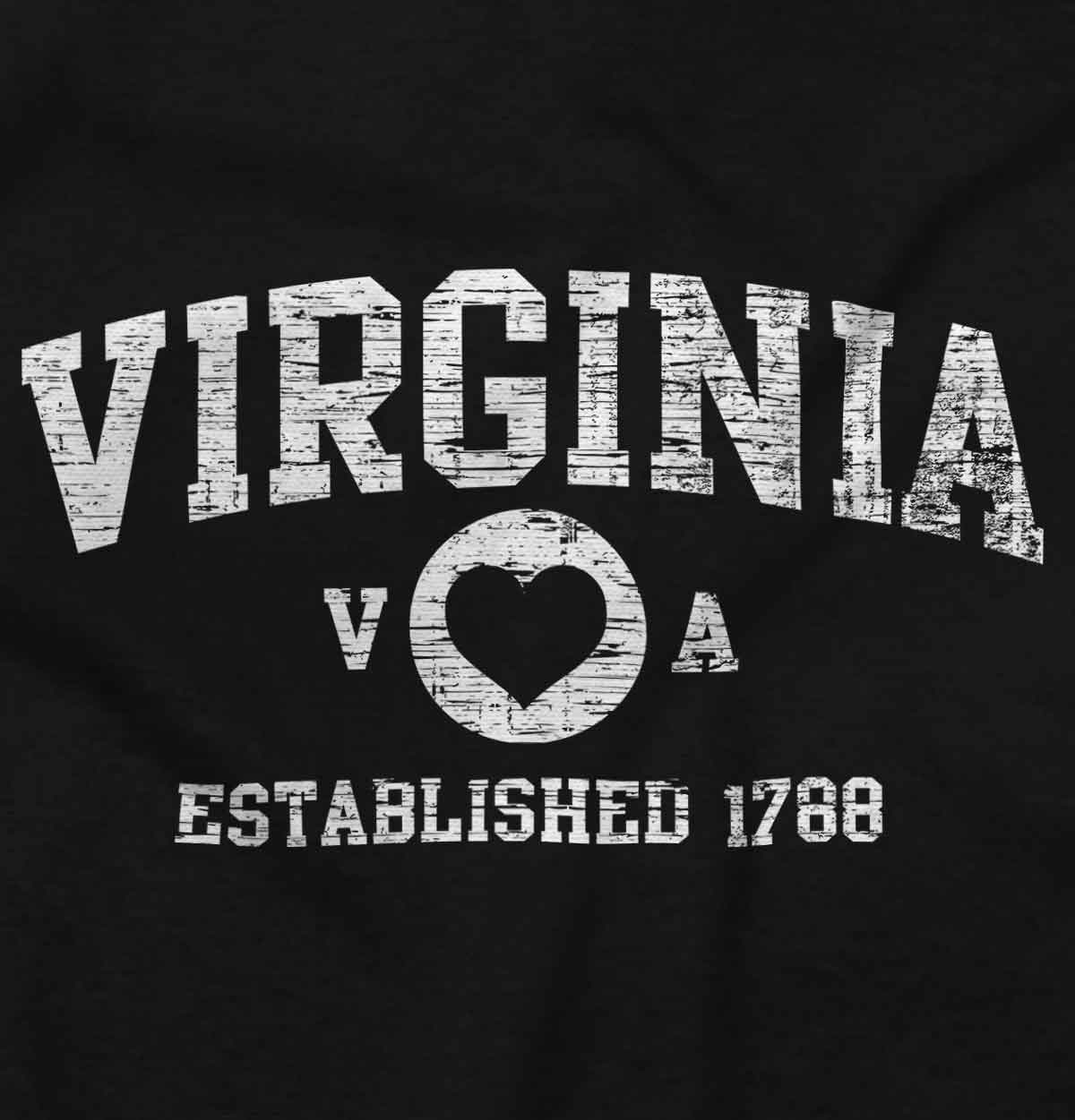 Hometown/State/Virginia Heavy Cotton Long Sleeve T-Shirt | – Brisco USA
