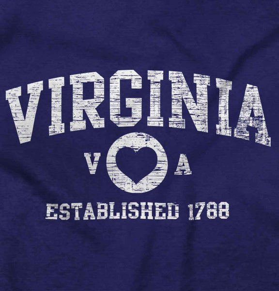 Hometown/State/Virginia Heavy Cotton Long Sleeve T-Shirt | – Brisco USA